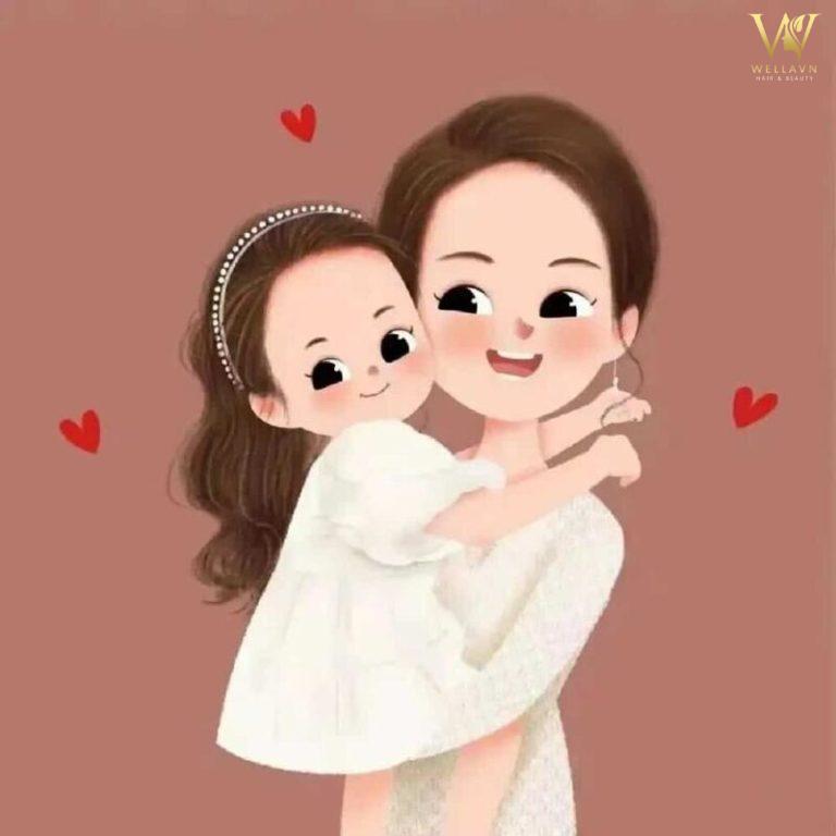 1001 Hình Ảnh Mẹ Và Con Gái Hoạt Hình Đáng Yêu [Miễn Phí]