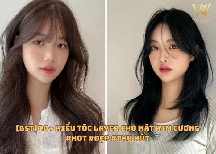 [BẬT MÍ] #10 Kiểu Tóc Layer Cho Mặt Kim Cương đẹp Nhất Nên Thử